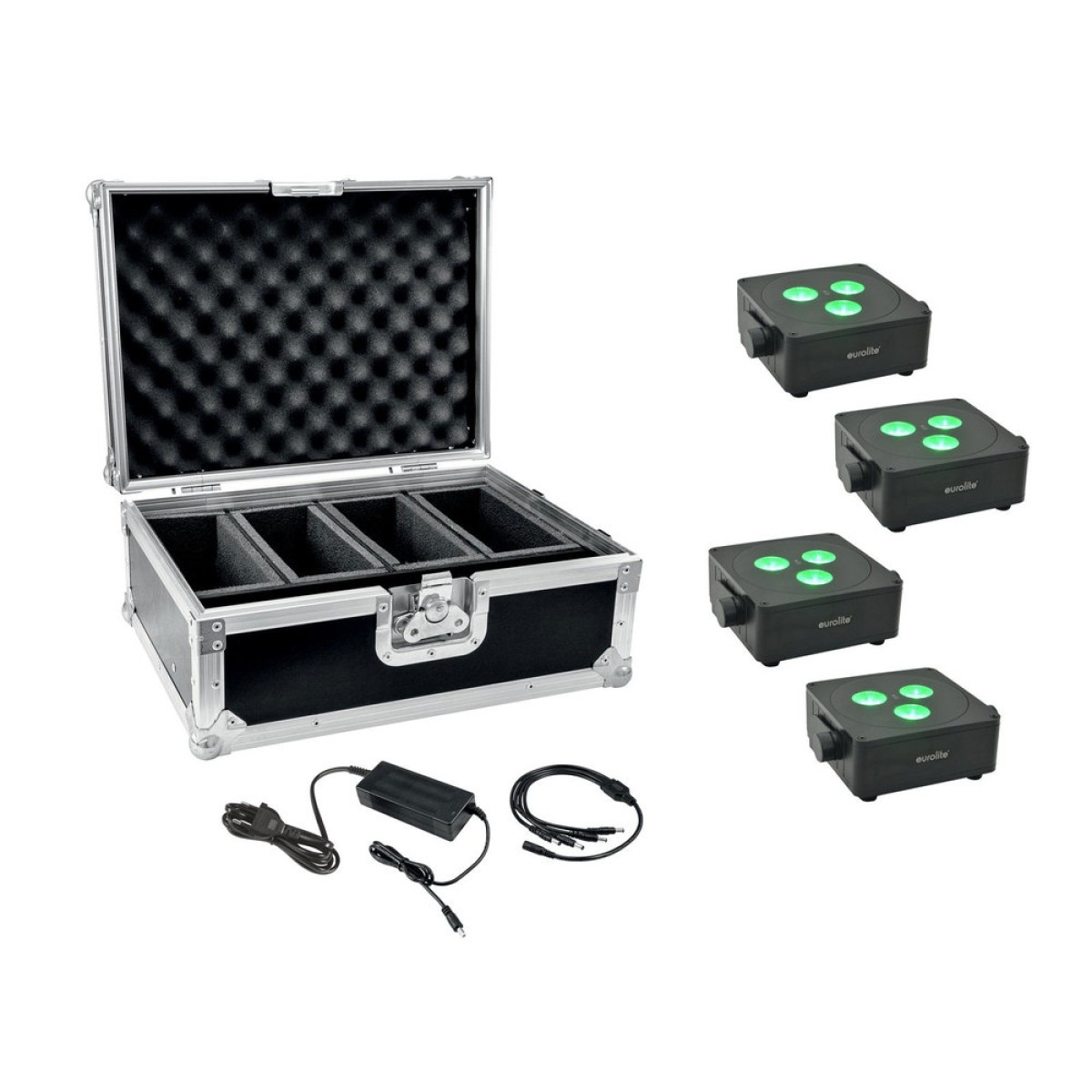 EUROLITE LED ΦΩΤΙΣΤΙΚΟ ΜΠΑΤΑΡΙΑΣ IP65 ΜΕ CHARGER+CASE
